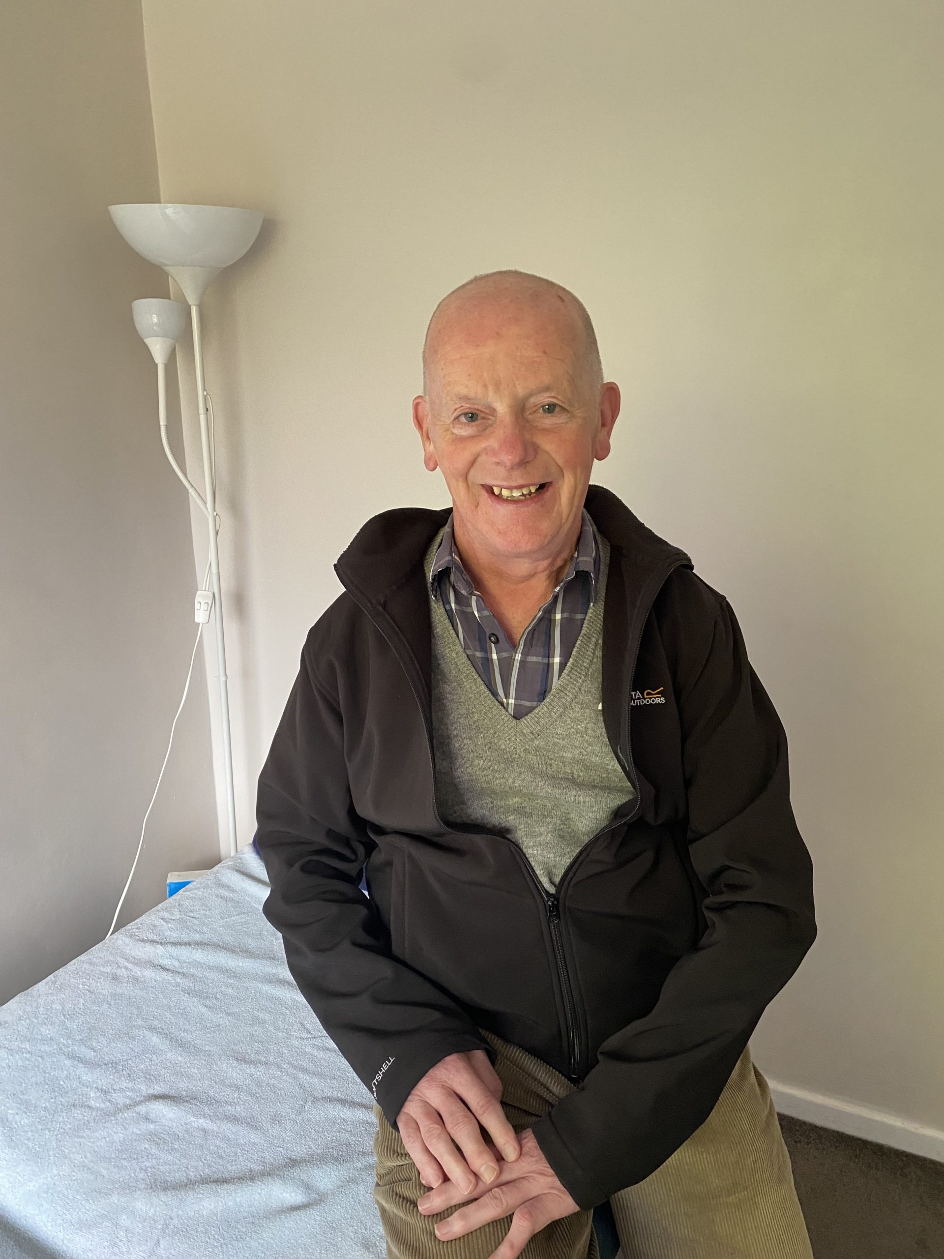 On the massage couch - longstanding customers - Morgan Sports Therapy